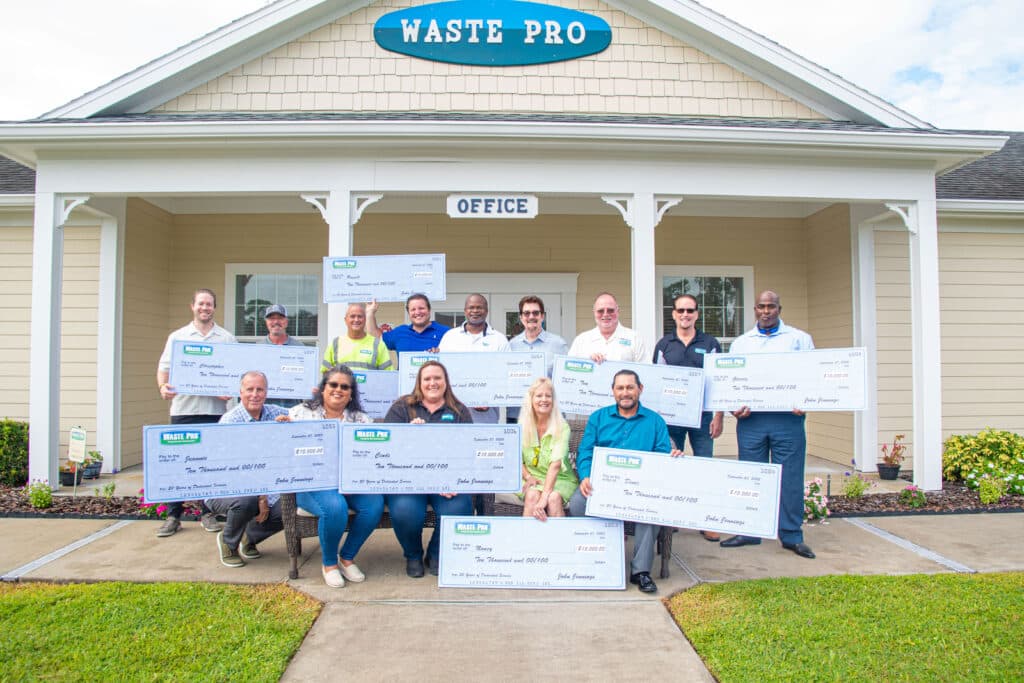 Waste Pro Awards $100,000 to Employees Celebrating 20 Years of Service ...