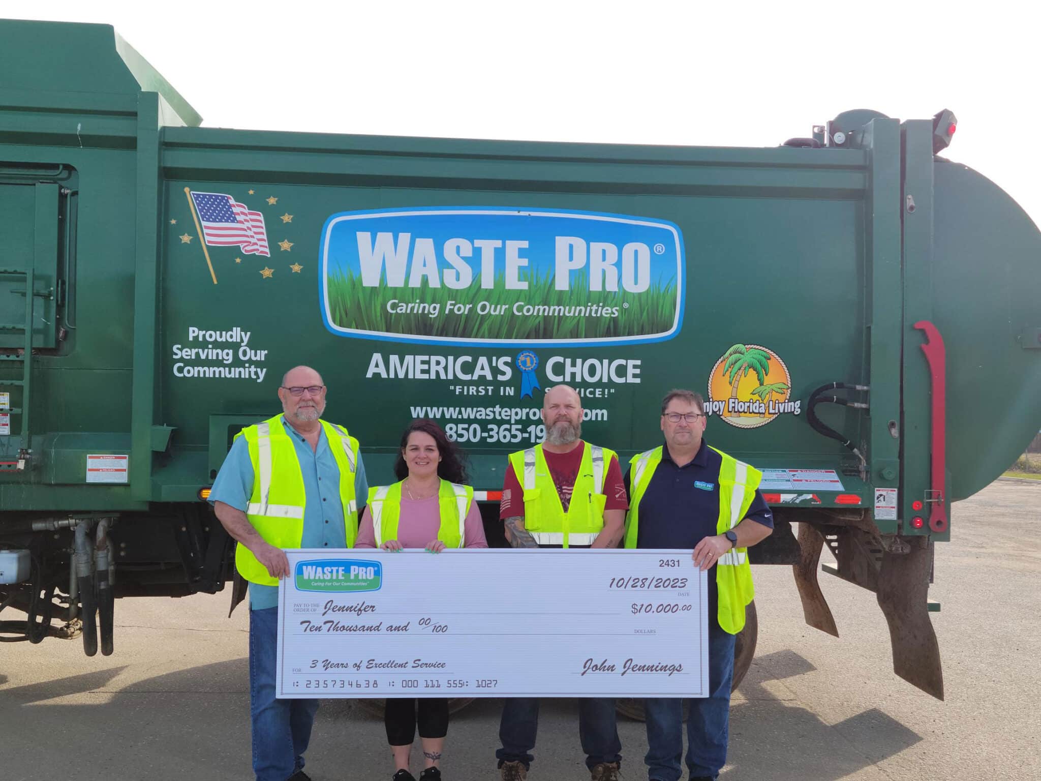 Women of Waste Pro Jennifer Lassiter-Rivera Residential Driver - Waste Pro